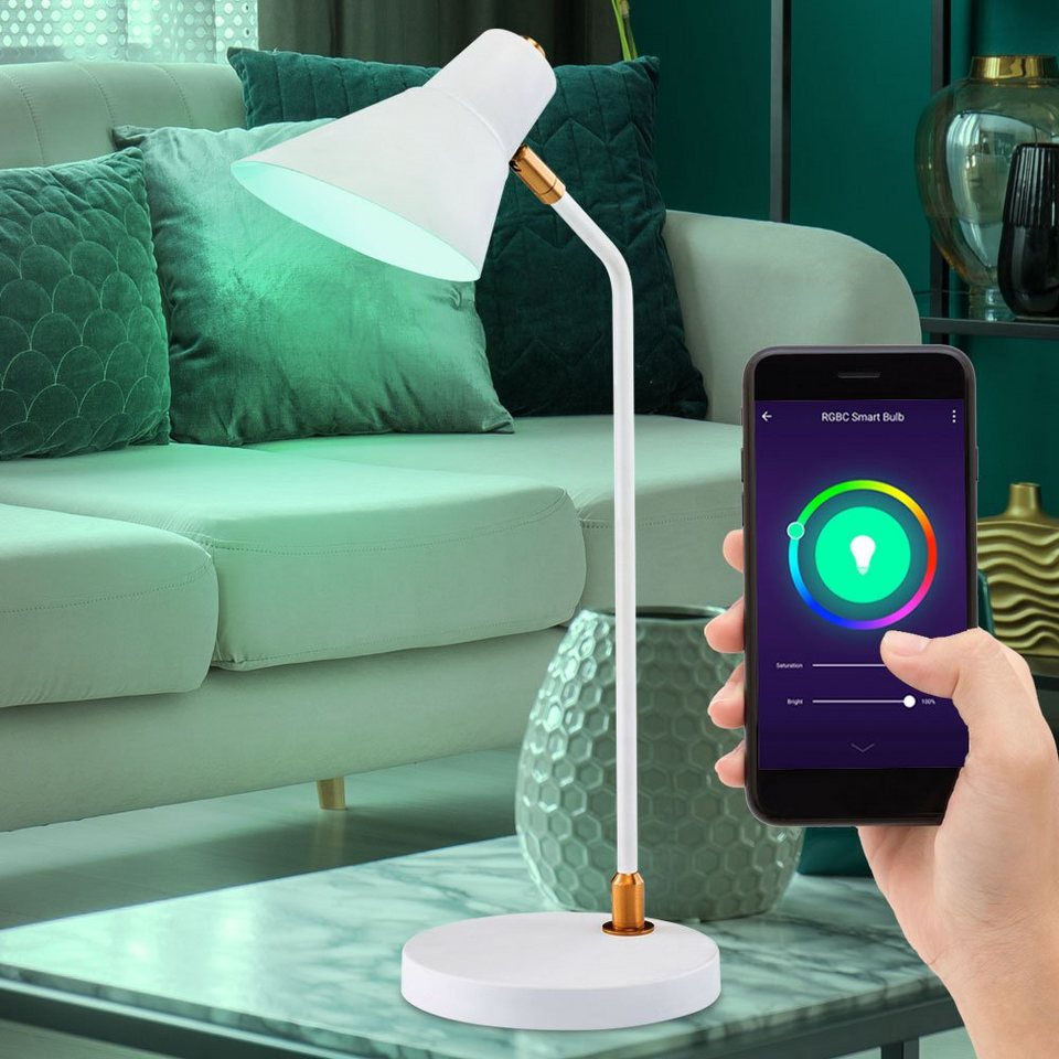 Etc Shop Smarte Led Leuchte Tisch Leuchte Spot Beweglich App Sprach