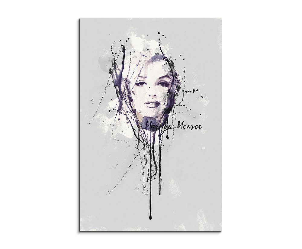 Sinus Art Leinwandbild Marilyn Monroe Ii 90x60cm Aquarell Art Wandbild