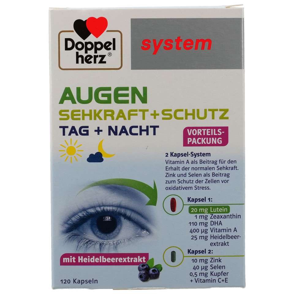 Queisser Pharma GmbH & Co. KG DOPPELHERZ Augen Sehkraft+Schutz system ...
