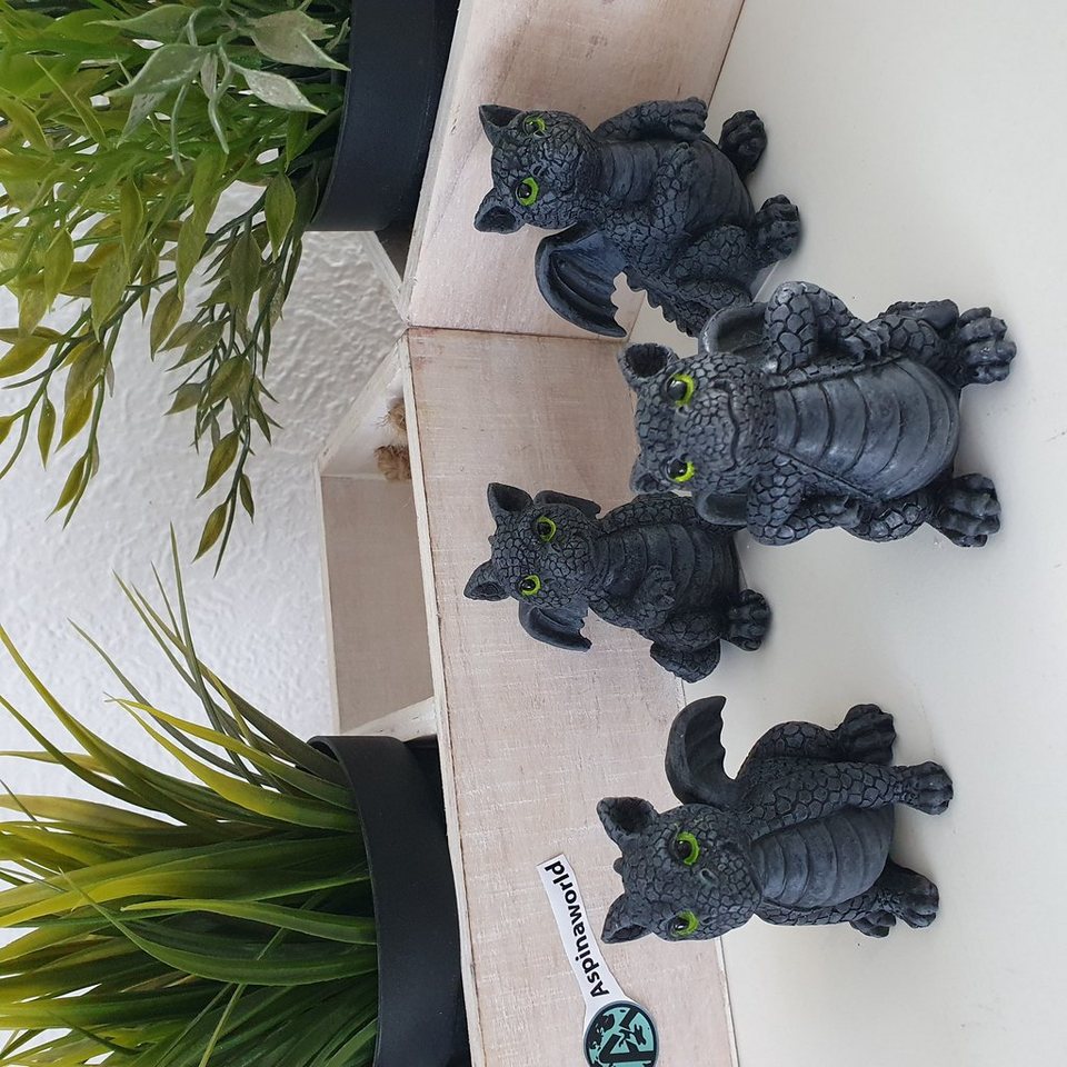 Aspinaworld Dekofigur Drachen Figuren Im 4 Er Set 7 Cm