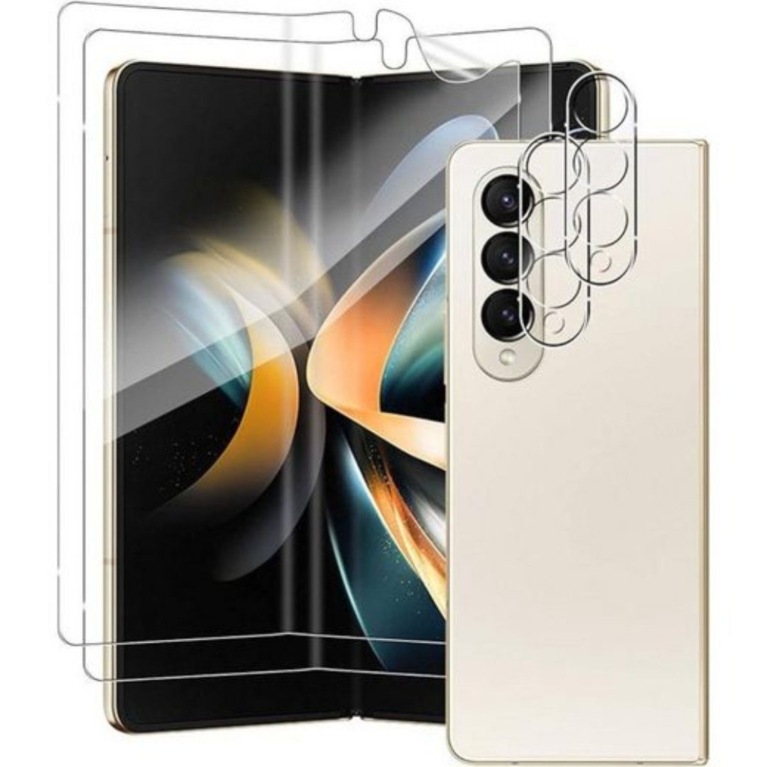 SmartUP Displayschutzglas 2X Panzerfolie für Samsung Galaxy Z Fold 4 5G (Display + Kamera) TPU ...