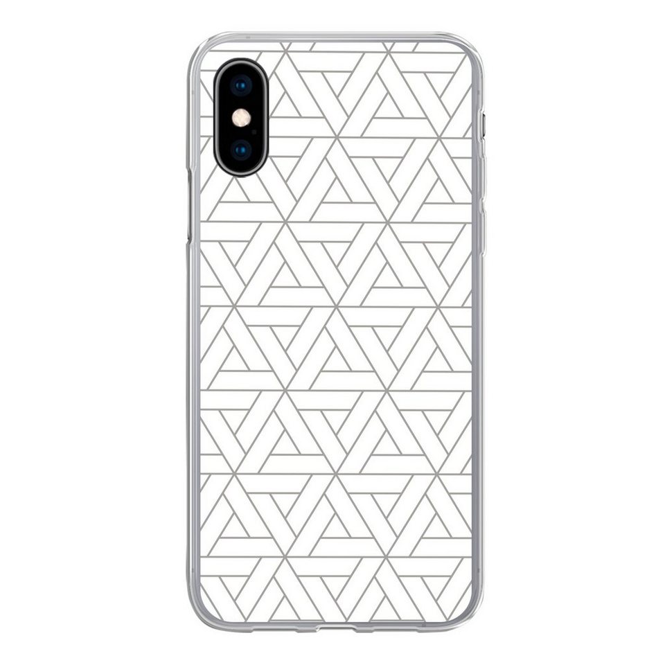 Muchowow Handyhülle Design Linie Muster Schwarz Weiß
