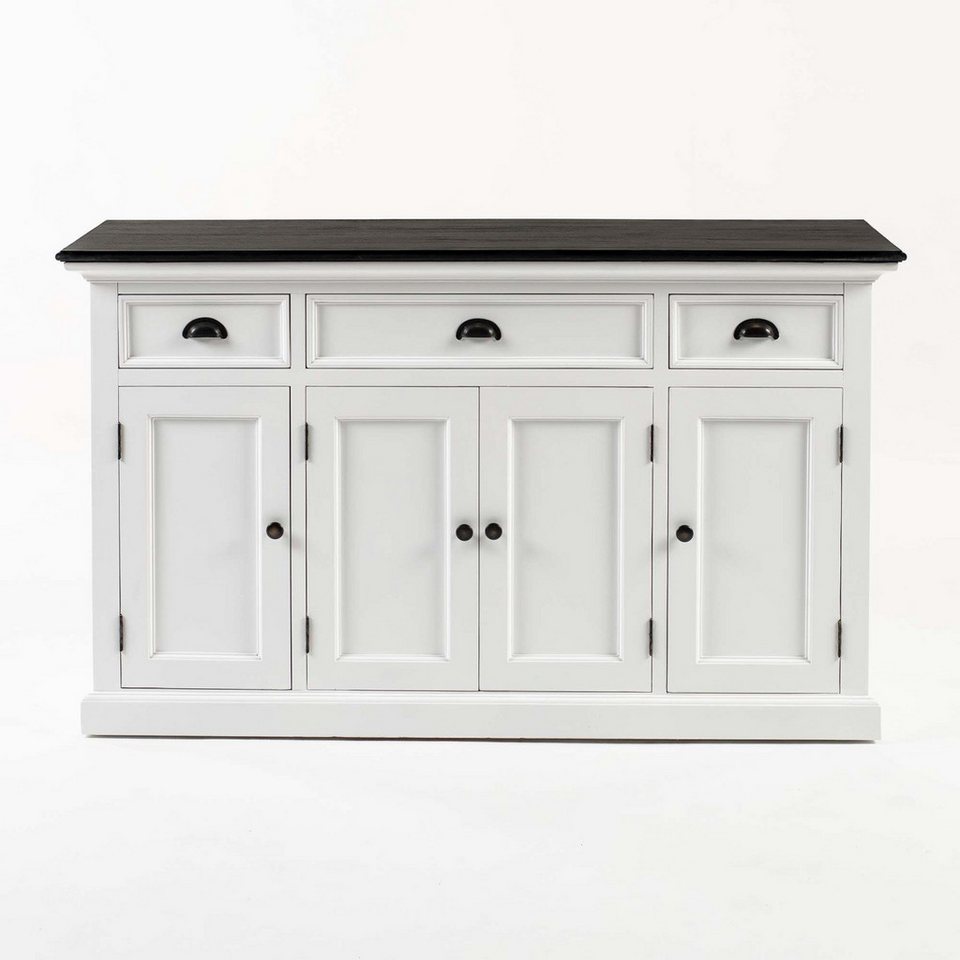 Novasolo Sideboard Halifax Contrast Mit 4 Türen 145 Cm Weiß Türen Mit