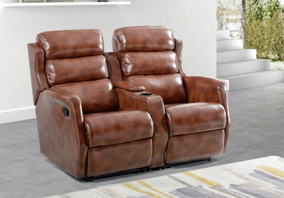 Jvmoebel 2 Sitzer Braun Sofa 2 Sitzer Wohnzimmer Stil Modern Neu