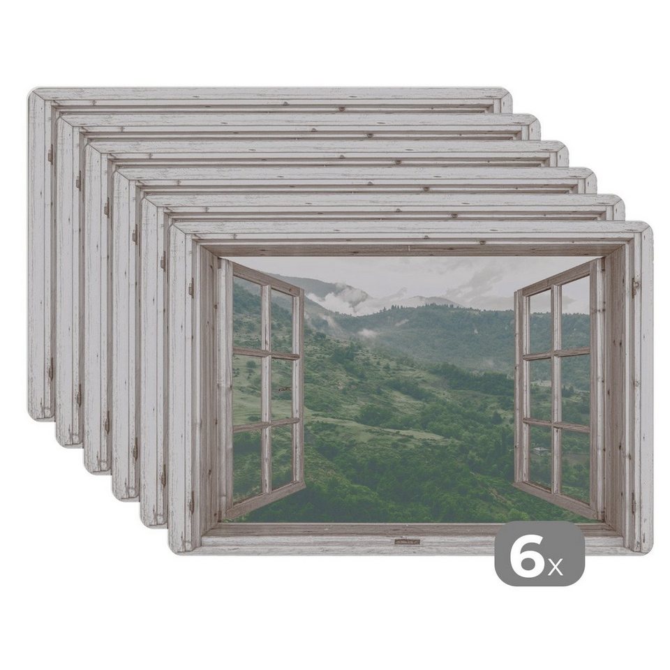 Platzset Aussicht Berg Holz Muchowow 6 St Platzset