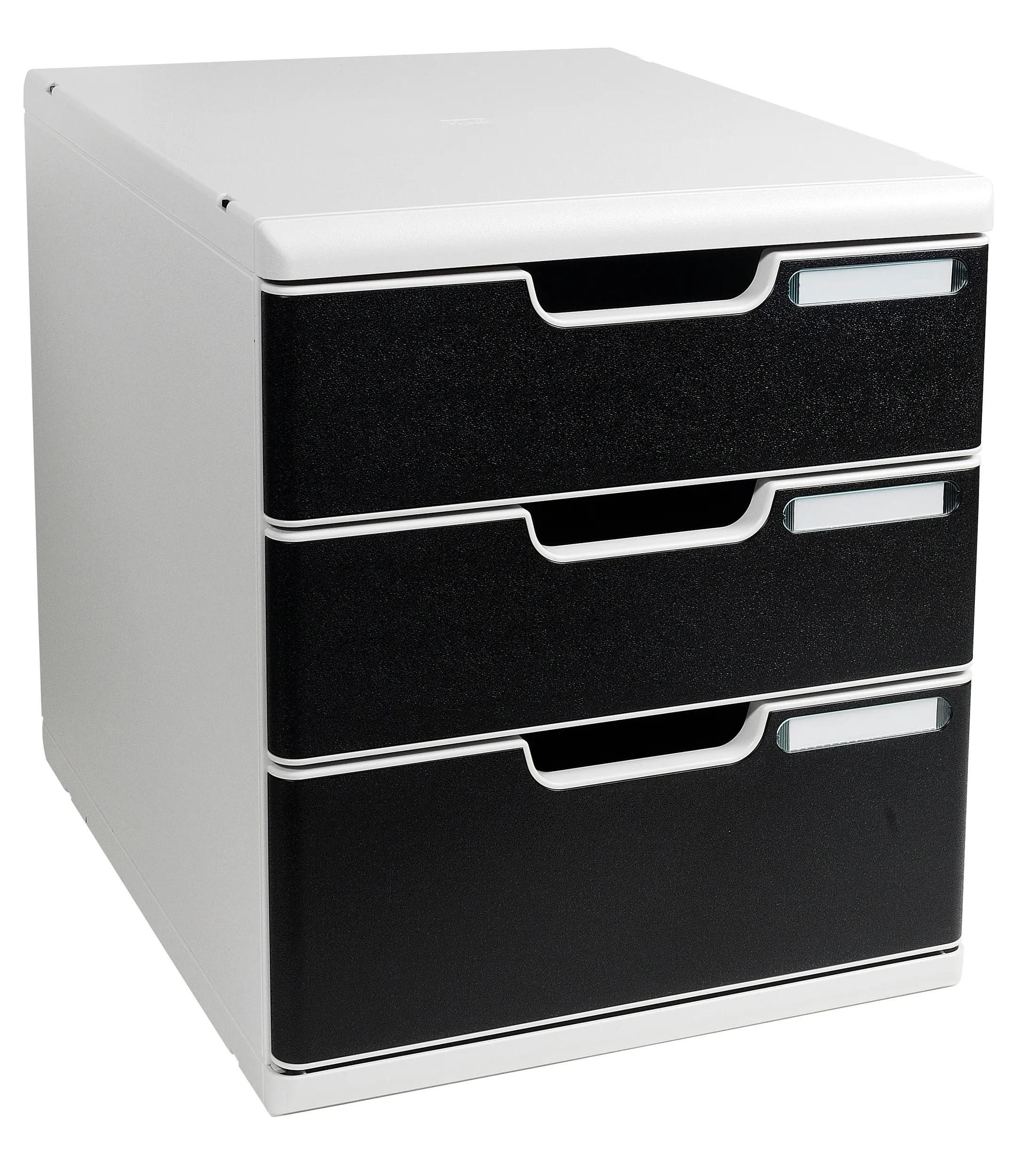 EXACOMPTA Schubladenbox Schubladenbox MODULO A4, 3 geschlossene ...