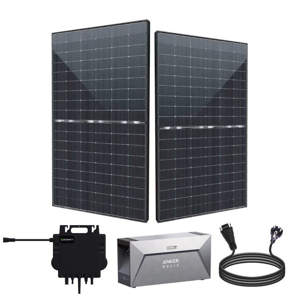 Epp Solar Solaranlage 1000w 880w Balkonkraftwerk Mit Speicher