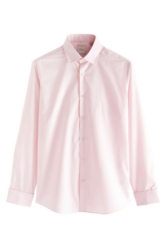Next Langarmhemd Easy Care Slim Fit Hemd Doppelmanschette 1 Tlg