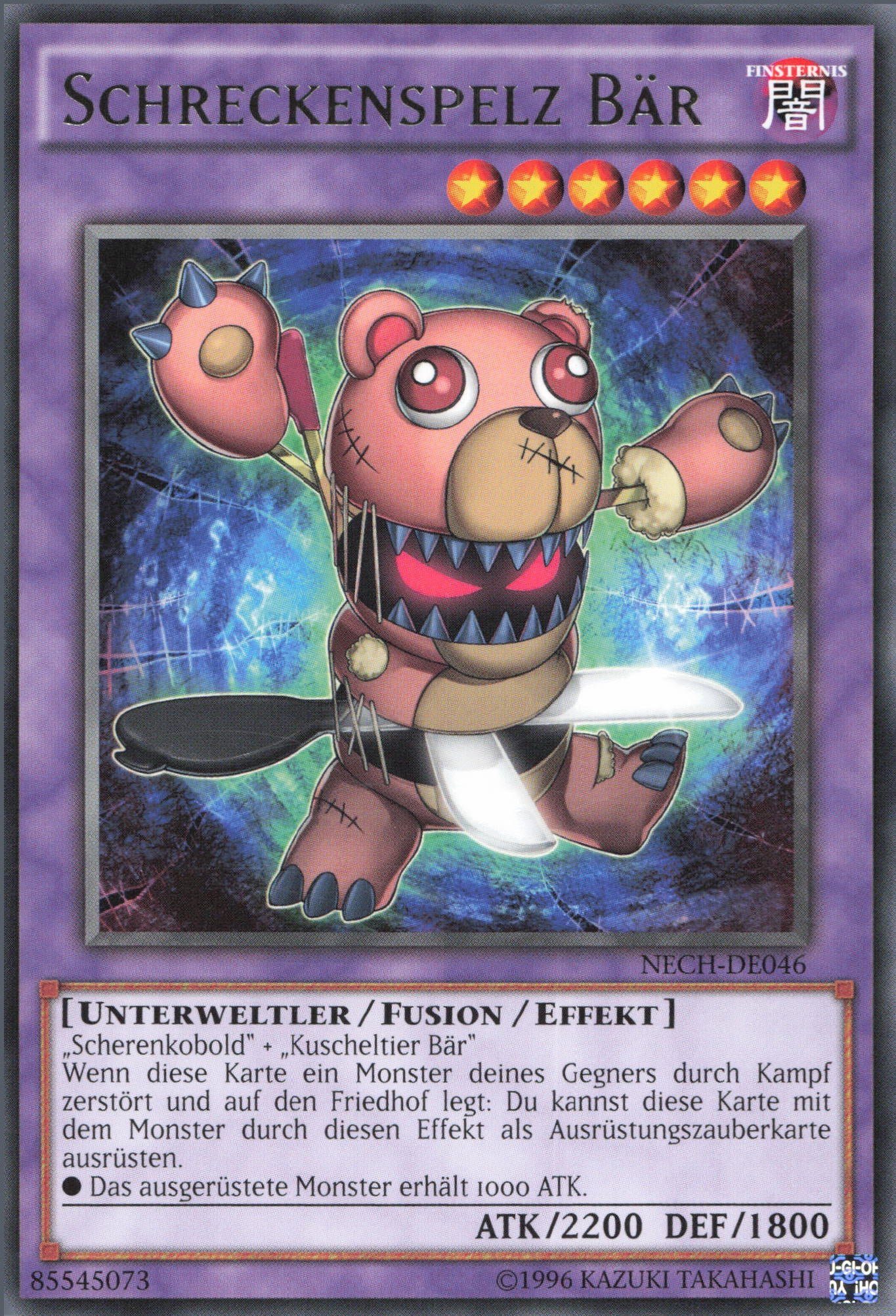 Recollectibles Sammelkarte Yugioh Karte Schreckenspelz Bär V 1