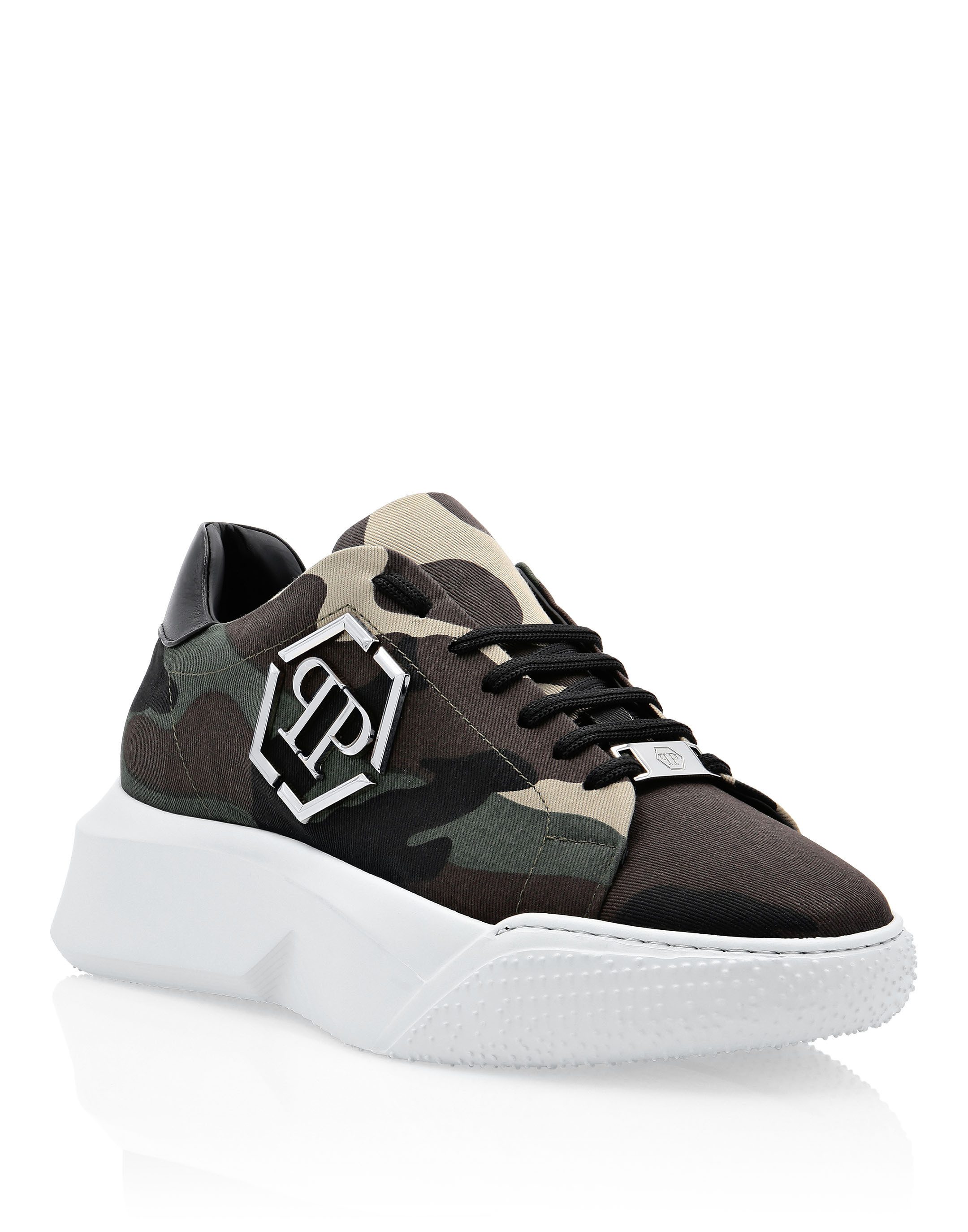 PHILIPP PLEIN Godzilla Sneaker, Einsätze aus hochwertigem Rindsleder ...