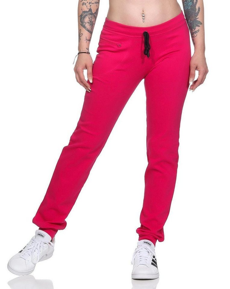 Elomoda Jogginghose Damen Jogginghose Lang Sport Hose Baumwolle Mit