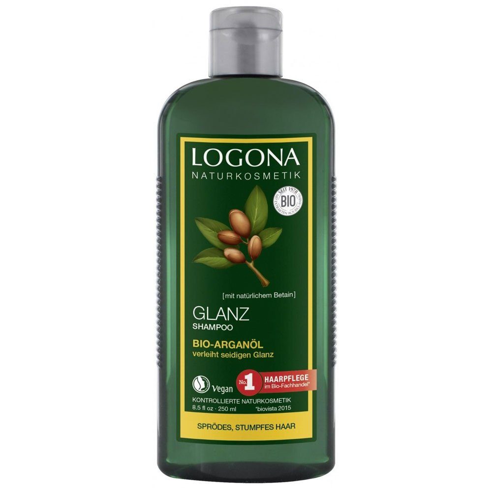 LOGONA Haarshampoo Logona Glanz Shampoo Bio-Arganöl, Naturprodukt