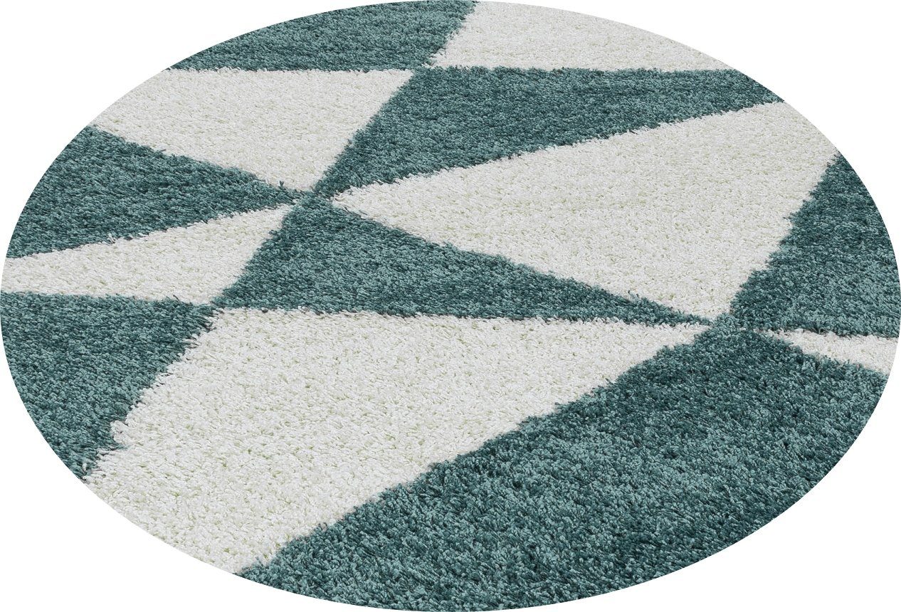 Hochflor-Teppich, Homtex, Ø 160 cm Rund, Stilvoller Runde Hochflor ...