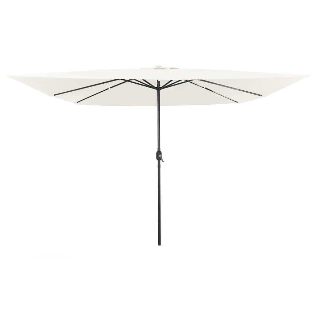vidaXL Sonnenschirm, Strandparasol Blau und Weiß 206 x 206 x 212 cm ...