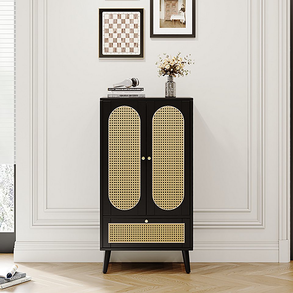 Ideasy Fächerschrank Sideboard Rattantür 60401105 Cm