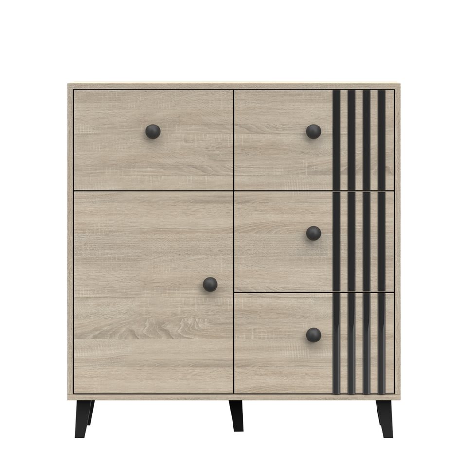 MOEBLO Kommode FORTEN 4S1D 03 (Sideboard Wohnzimmer Kommode ... MOEBLO Kommode FORTEN 4S1D 03 (Sideboard Wohnzimmer Kommode ...
