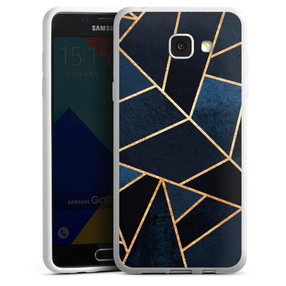 Deindesign Handyhülle Navy Stone Gold Print Samsung Galaxy A5 2016