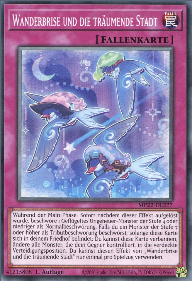 Recollectibles Sammelkarte Yugioh Karte Wanderbrise Und Die Träumende