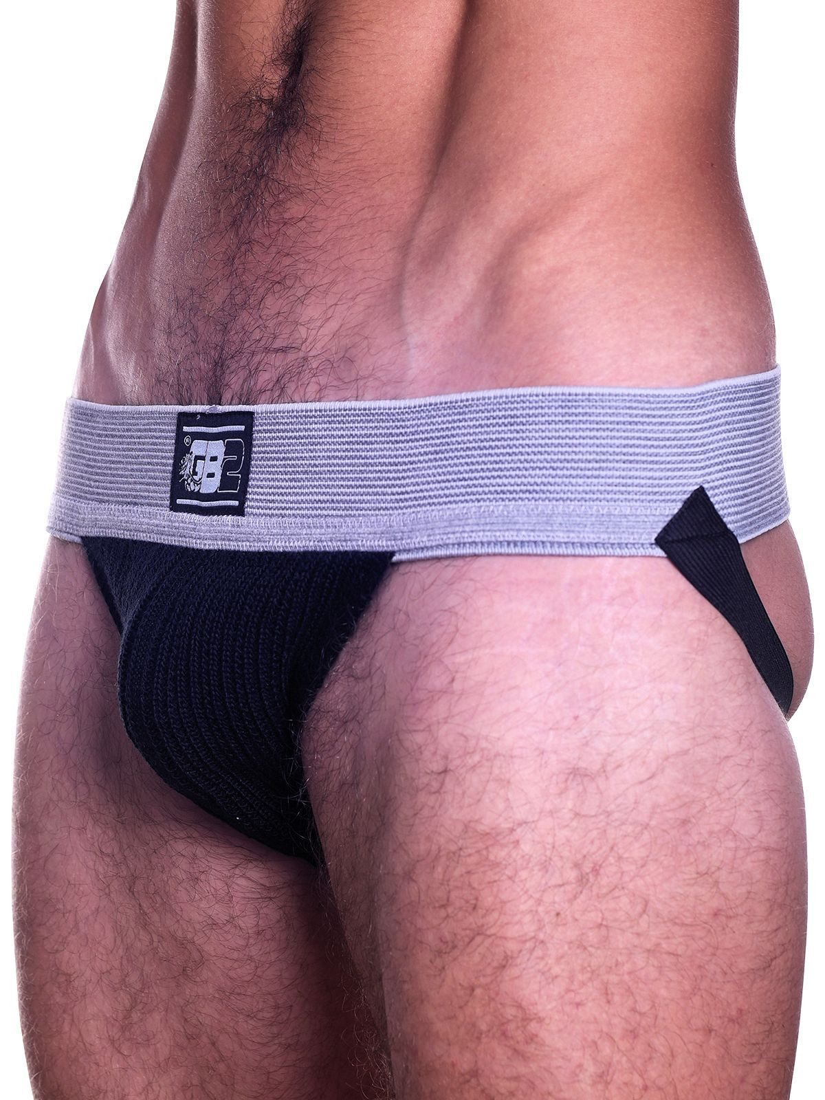 GBGB String GB2 Classic Jock Jockstrap Grey/Black S