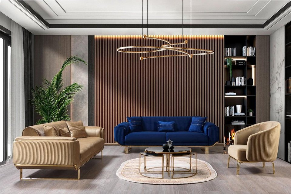 Jvmoebel Wohnzimmer Set Modern Wohnzimmer Set 331 Sitz Luxus Garnitur