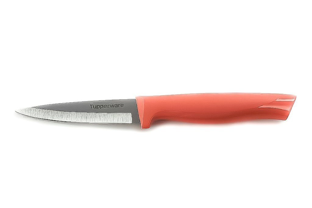 TUPPERWARE Allzweckmesser Gemüse Messer Essential-Serie lachs + SPÜLTUCH