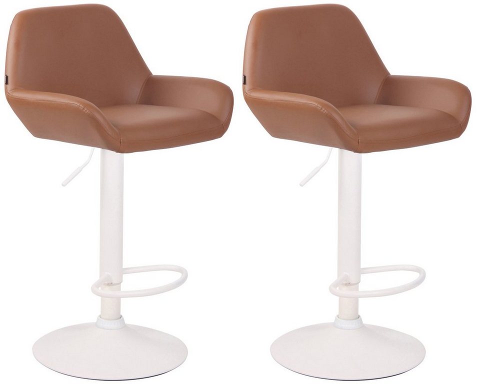 Clp Barhocker 2er Set Barhocker Braga Kunstleder Weiß