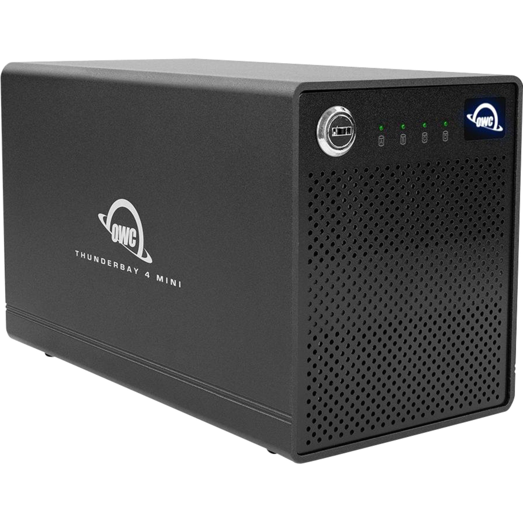 OWC PC-Gehäuse ThunderBay 4 mini, Anschlüsse extern: 2x Thunderbolt 3