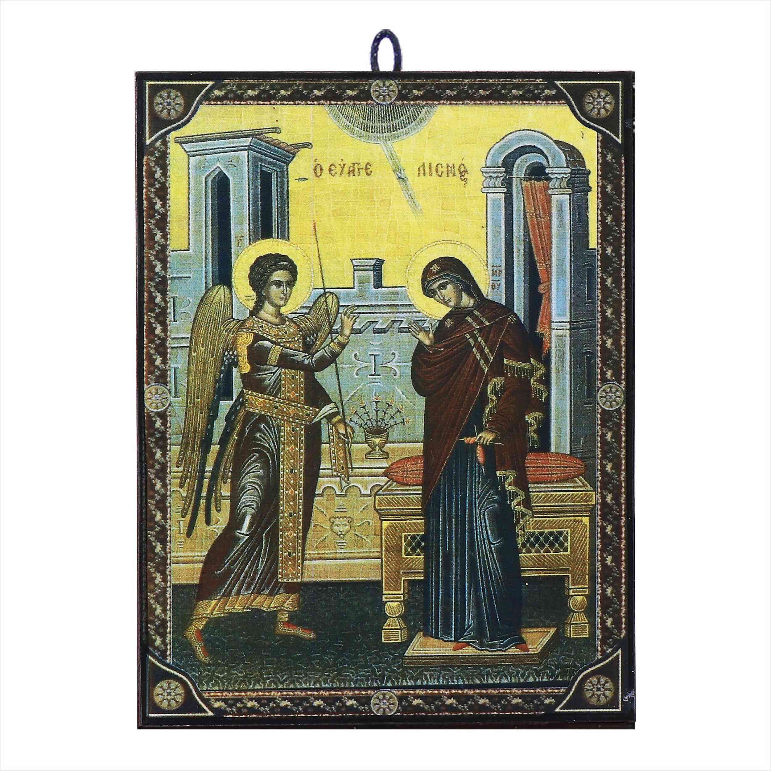 NKlaus Bild Ikone Mariä Verkündigung orthodox Zertifizierte Reproduktion aus Griec, Religion ...