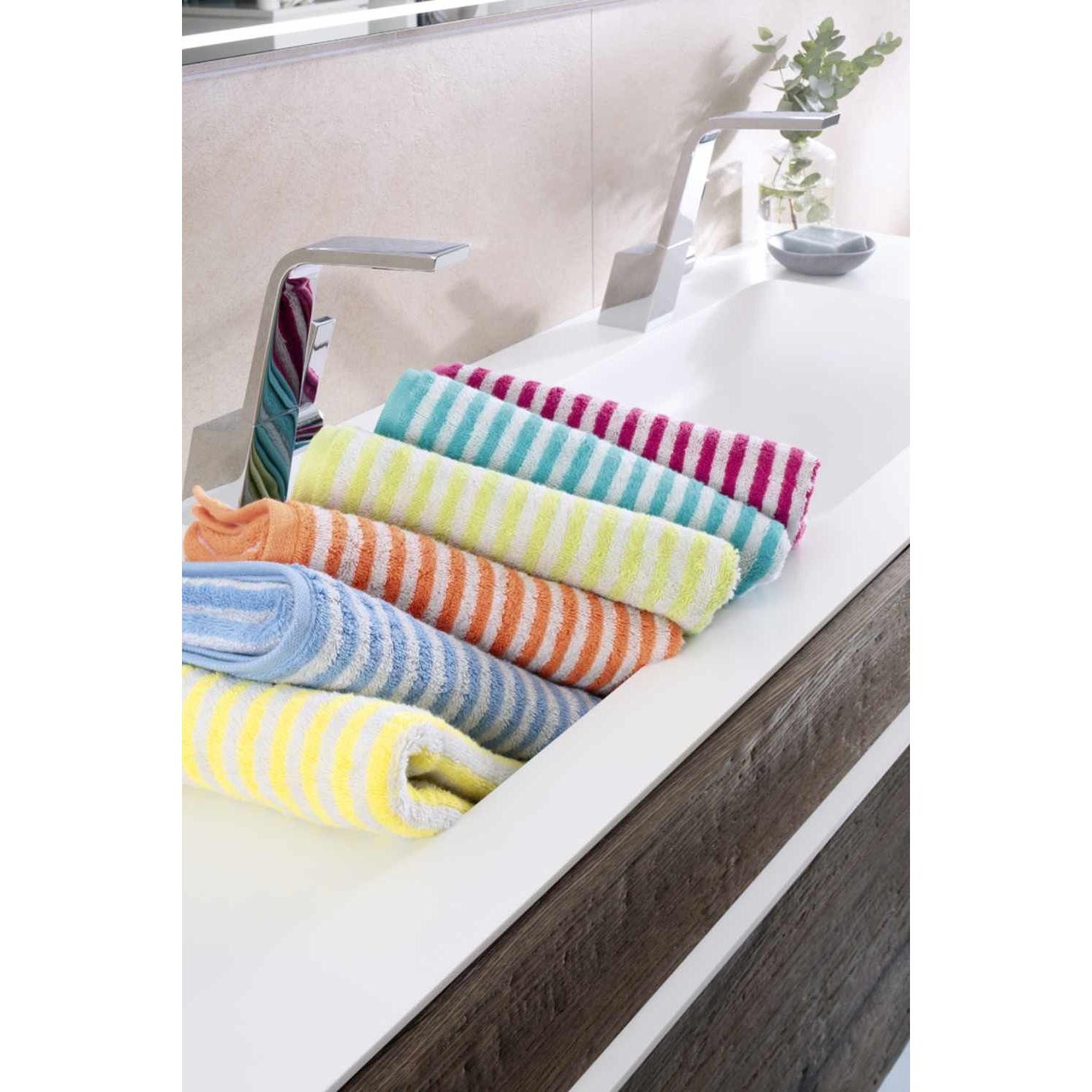 Cawö Badetücher Handtuch Campus Mandarine (50x100cm), Badehandtuch ...