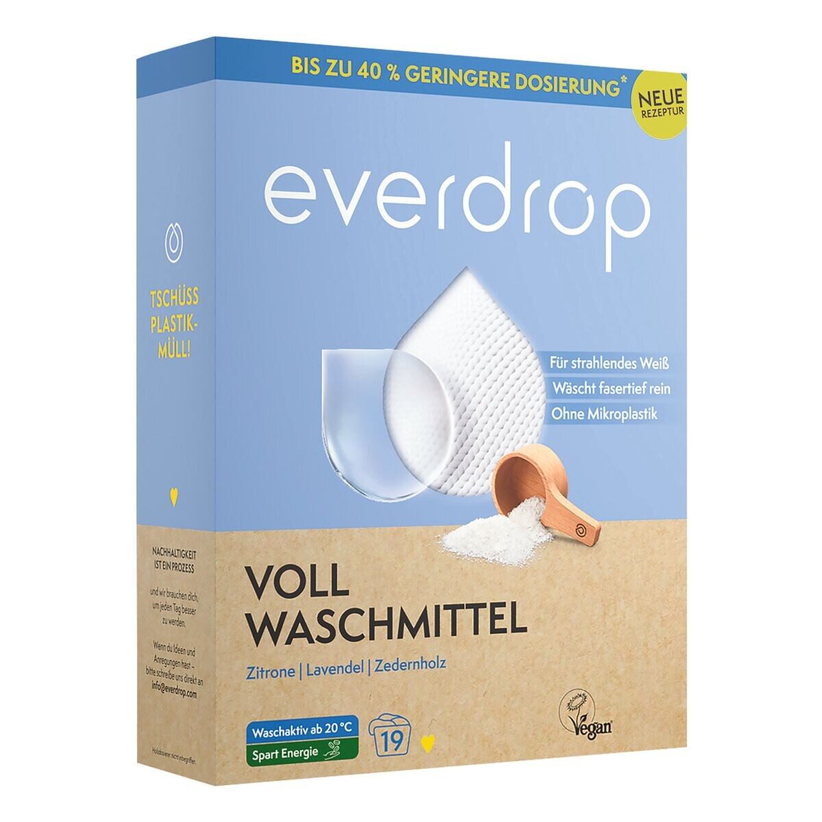 everdrop Vollwaschmittel (19 WL, 760 g)