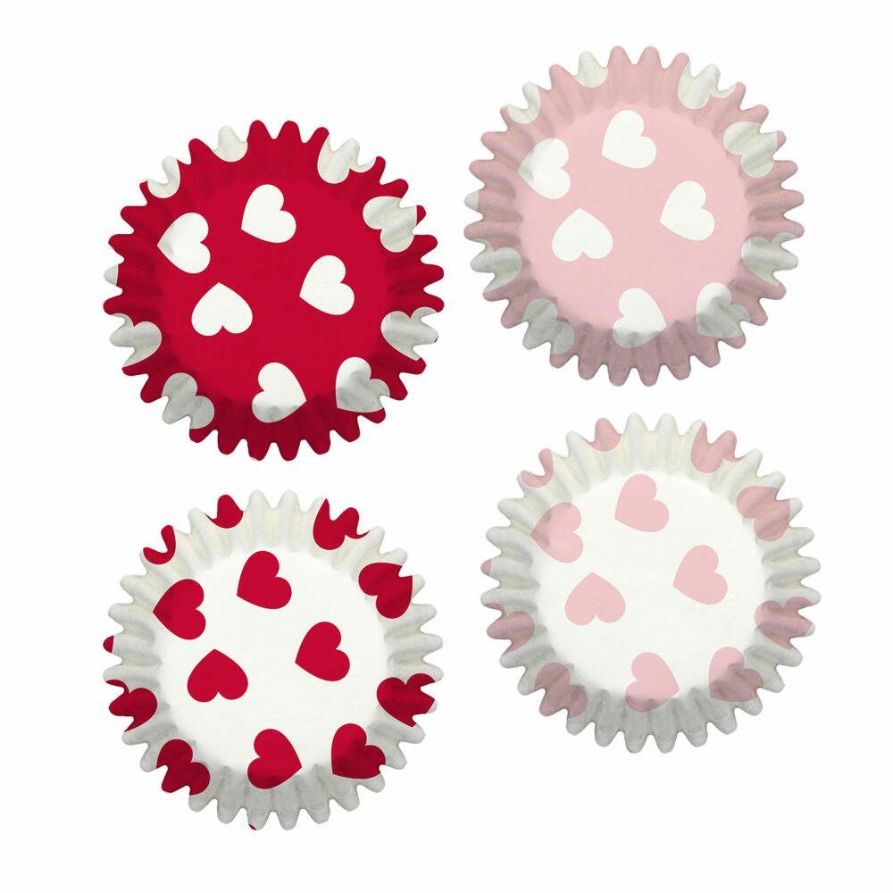 Birkmann Muffinform Mini-Papierbackförmchen Herzen Ø 4.5 cm, Perfekt ...