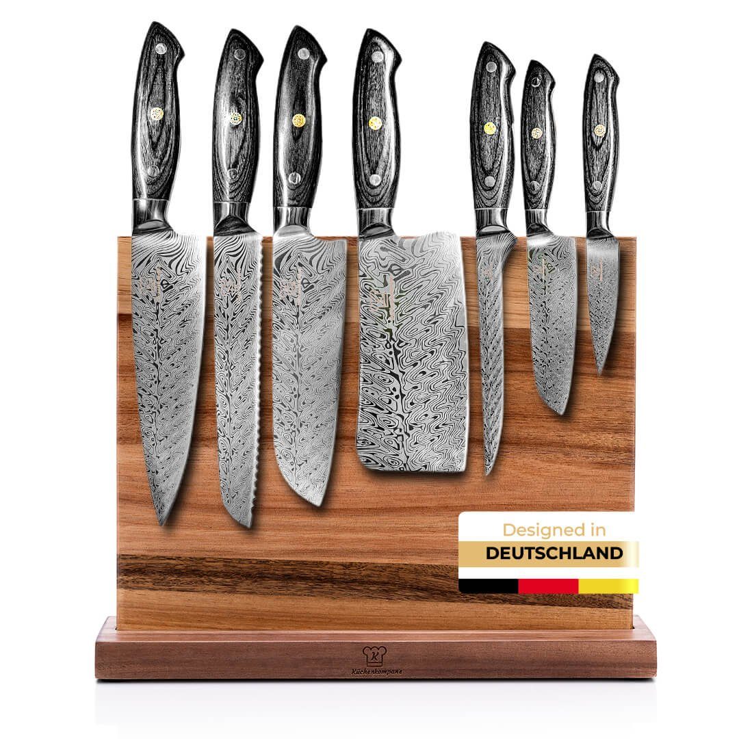 Küchenkompane Messer Set Messerset Mit Magnetischem Messerblock 8