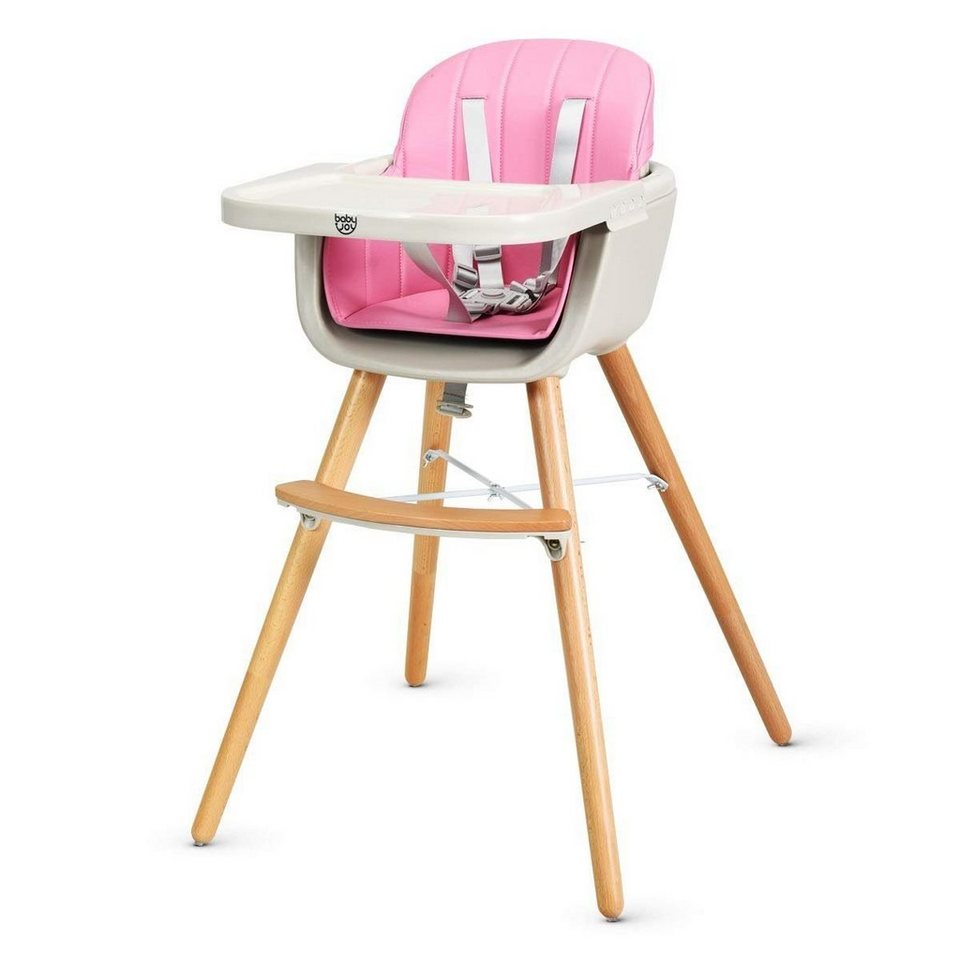 Costway Hochstuhl Kinderstuhl Kombihochstuhl Mit Einstellbares