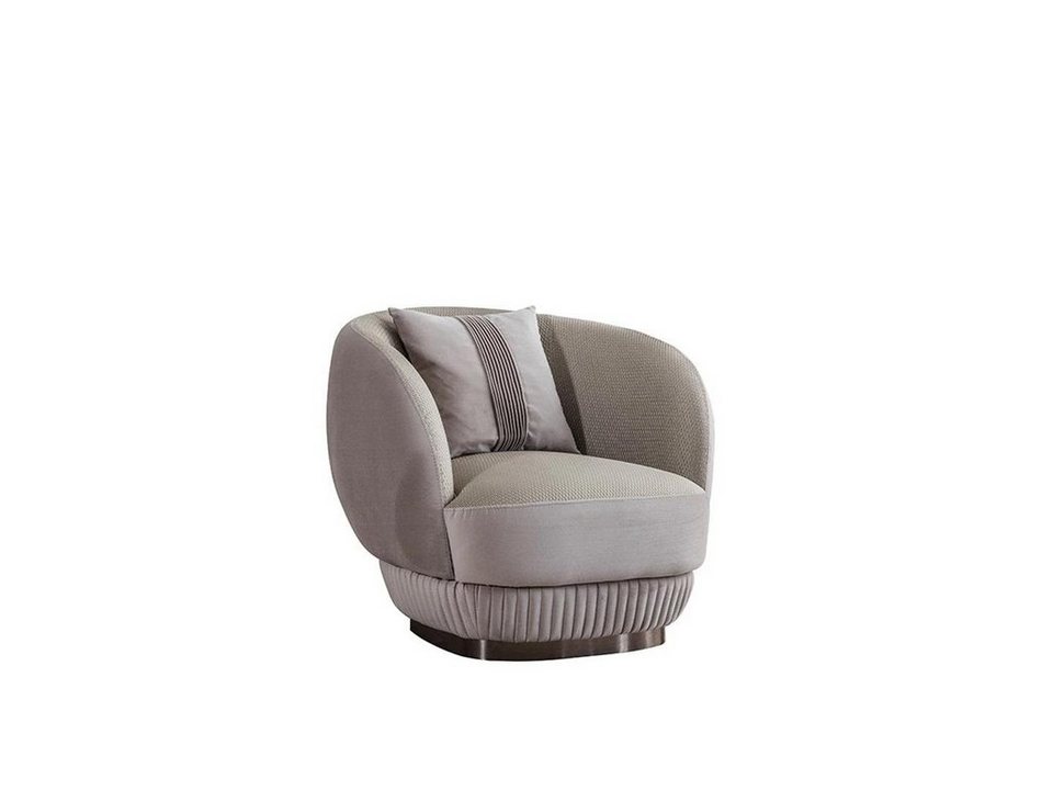Jvmoebel Sessel Wohnzimmer Polstersessel Luxus Grau Sessel Neu Modern