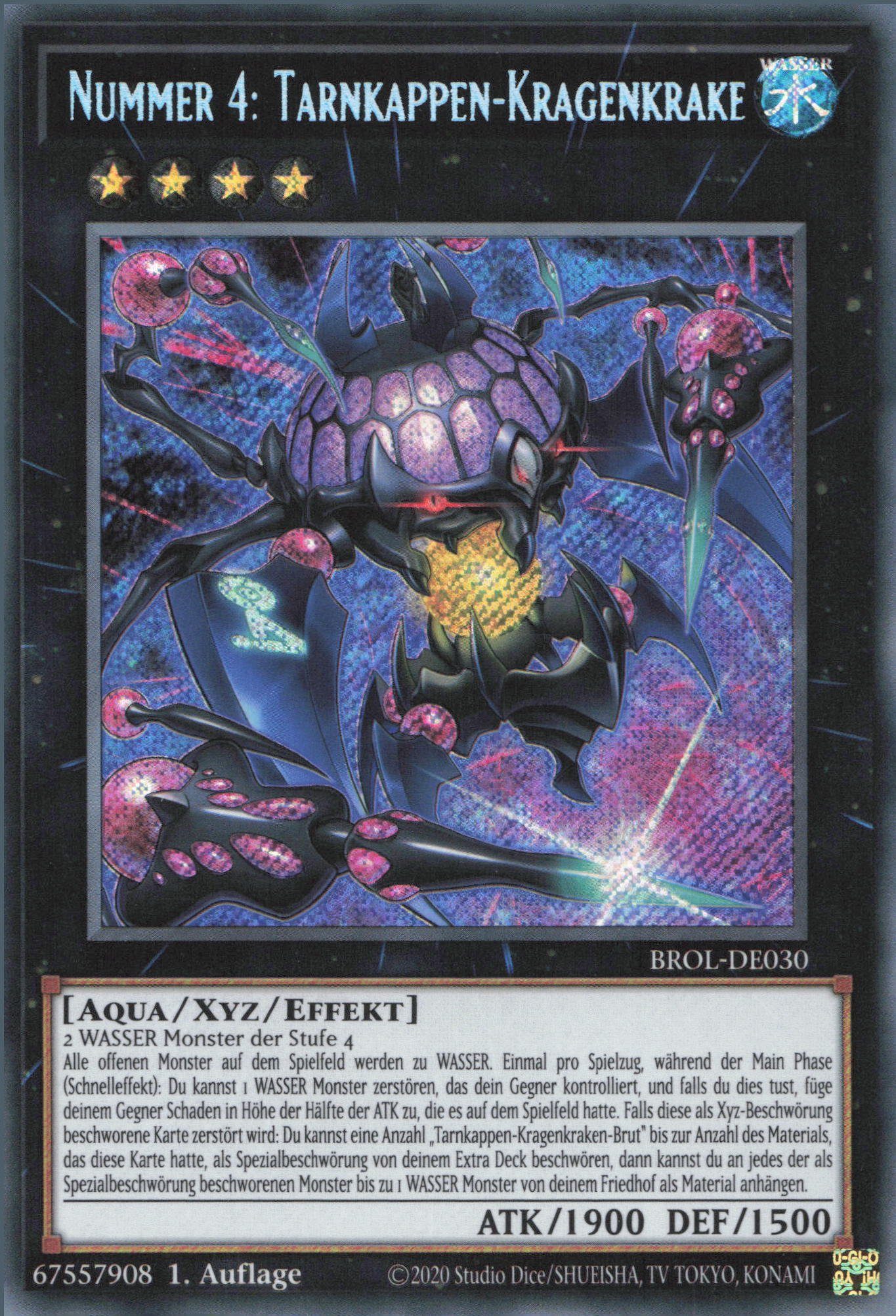 Recollectibles Sammelkarte Yugioh Karte Nummer 4 Tarnkappen