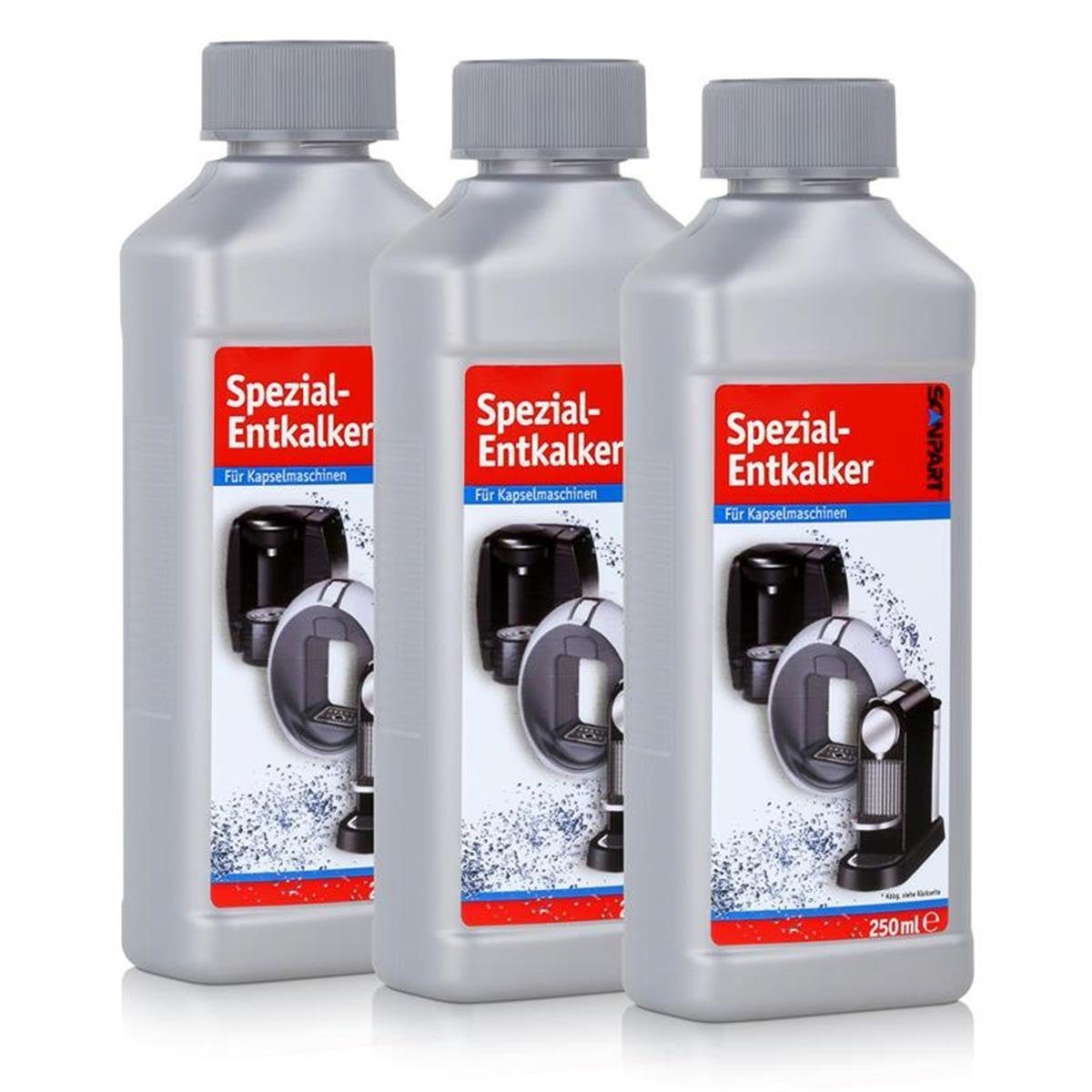 Scanpart SCANPART Spezial-Entkalker für Kapselmaschinen 250ml (3er Pack) Entkalker