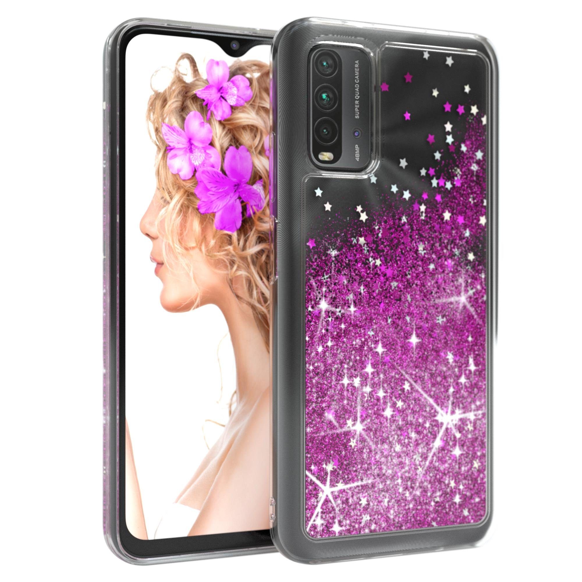 Eazy Case Handyhülle Liquid Glittery Case Für Xiaomi Redmi 9t 653 Zoll