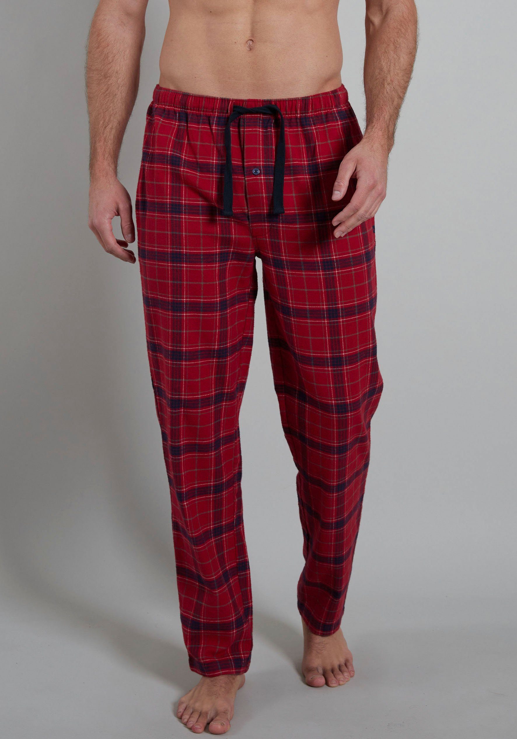 Tom Tailor Schlafhose Karierte Pyjamahose Top Herren Lange Hose Der