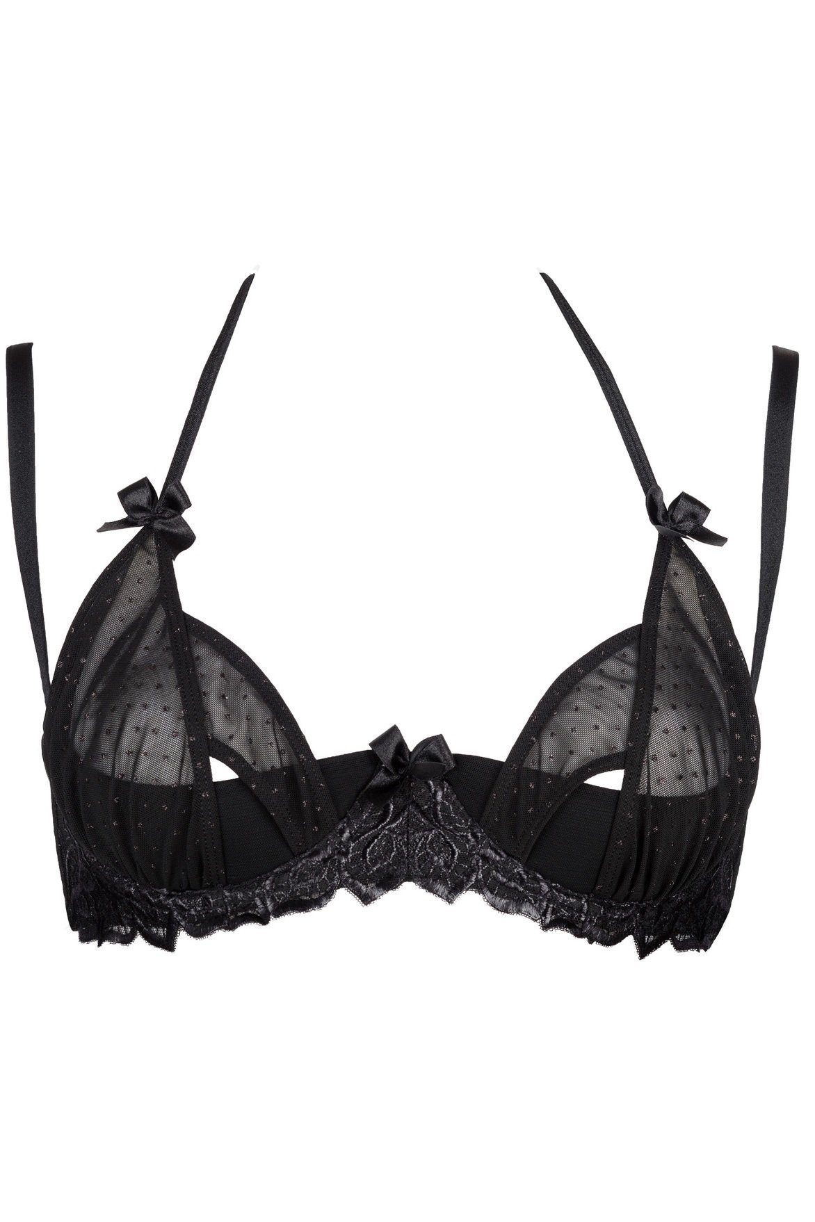 Axami Bügel-BH »Bügel-BH in schwarz Halbschale mit Tüll für Übergr« (einzeln, 1-tlg) online ...