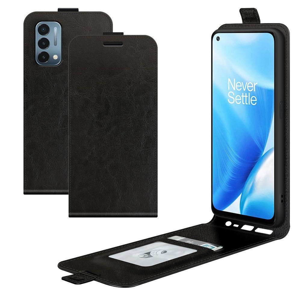 Wigento Handyhülle Fliptasche Premium Schwarz Für Asus Oneplus Nord