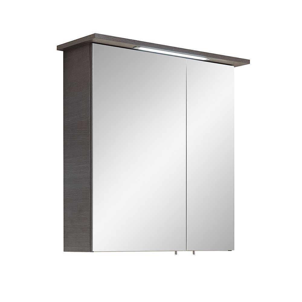 Lomadox Spiegelschrank Alina 66 Badezimmer In Graphit Struktur Quer