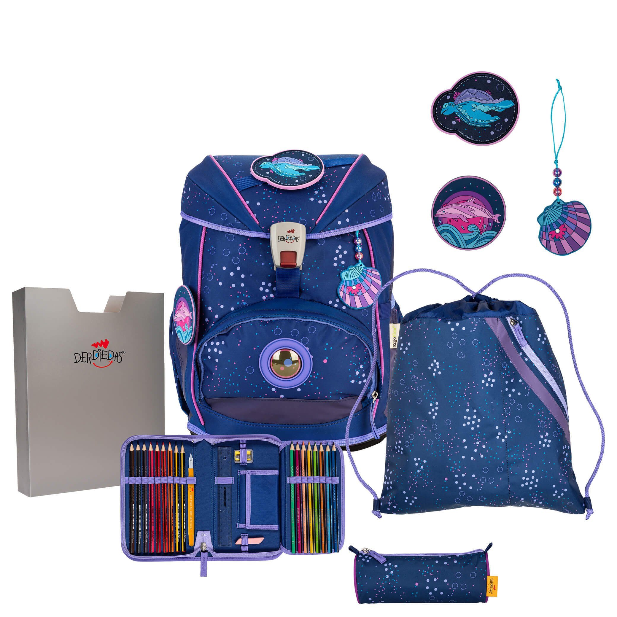 DerDieDas® Schulranzen »Ergoflex- Schulranzen Set 5tlg.«