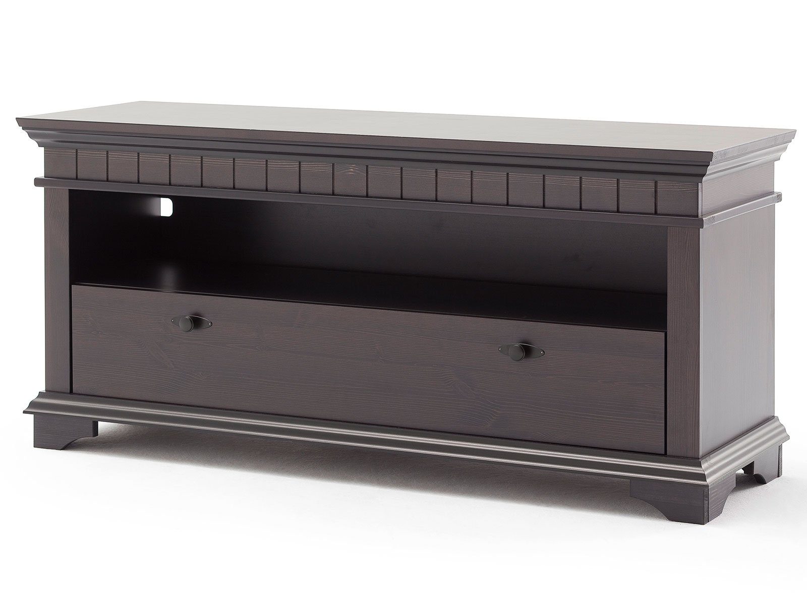 möbelando TV-Board Lynea, TV-Lowboard im Landhausstil aus Kiefer ...