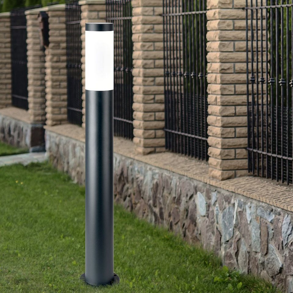 Etc Shop Led Steckdosenleuchte Außen Steh Leuchte Anthrazit Garten