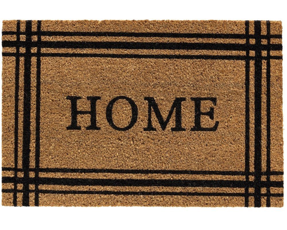 Matches21 Home And Hobby Fußmatte Kokosmatte Home Spruch Rahmen Als