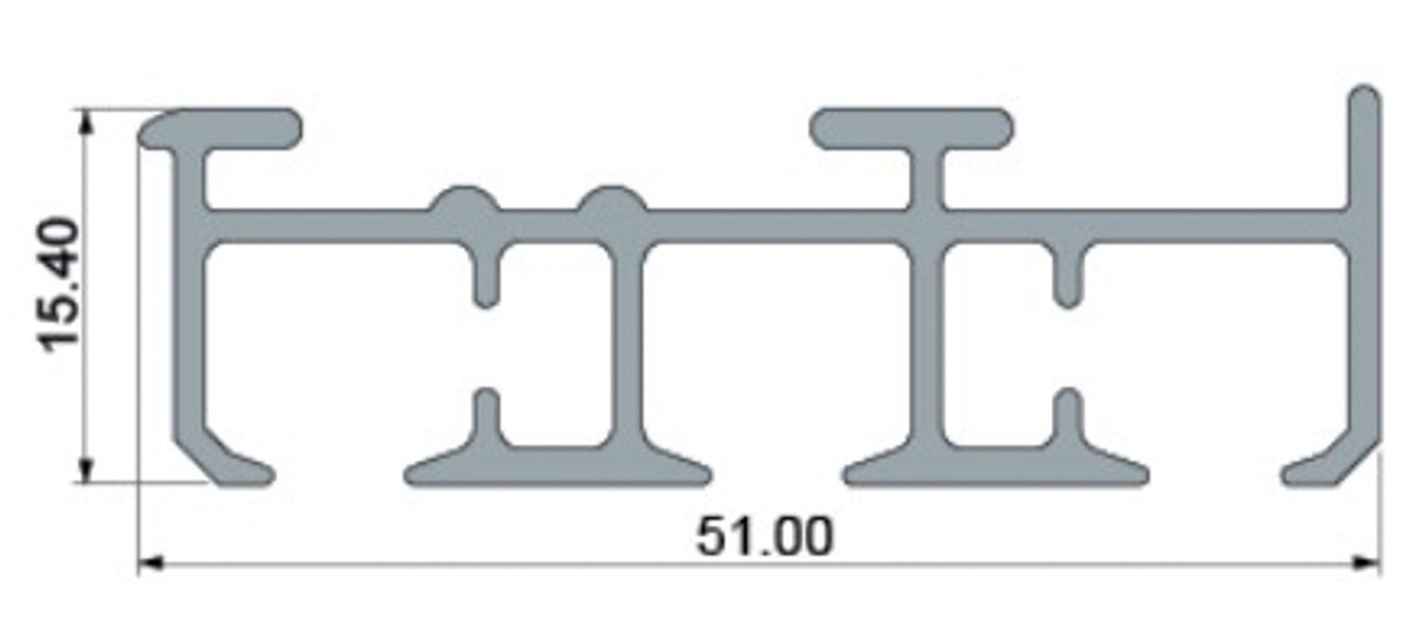 SN DECO GROUP Gardinenschiene Flächenprofil SP Set 3-läufig, 3-läufig ...