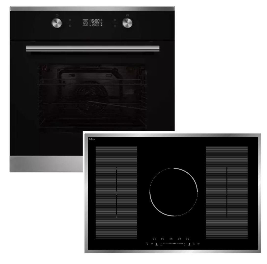 Midea Backofen Set Einbaubackofen Mit Wolkenstein Induktionskochfeld 2