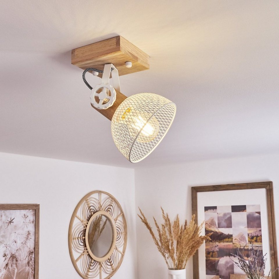Hofstein Wandleuchte Cotes Wandlampe Im Vintage Design Aus Holz