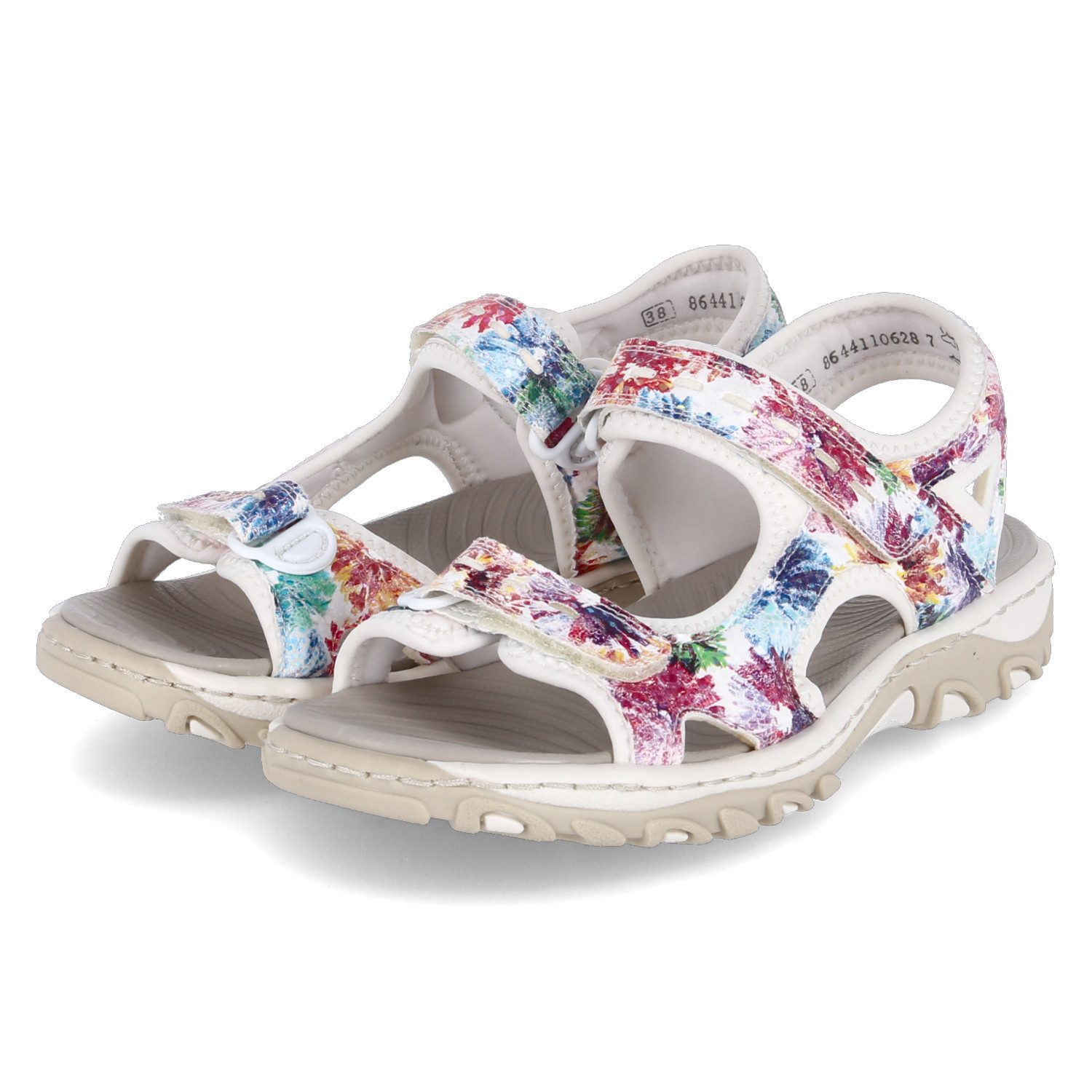 Rieker Rieker Damen Trekking Sandale weiß multi Sandale, Trekking Schuh ...