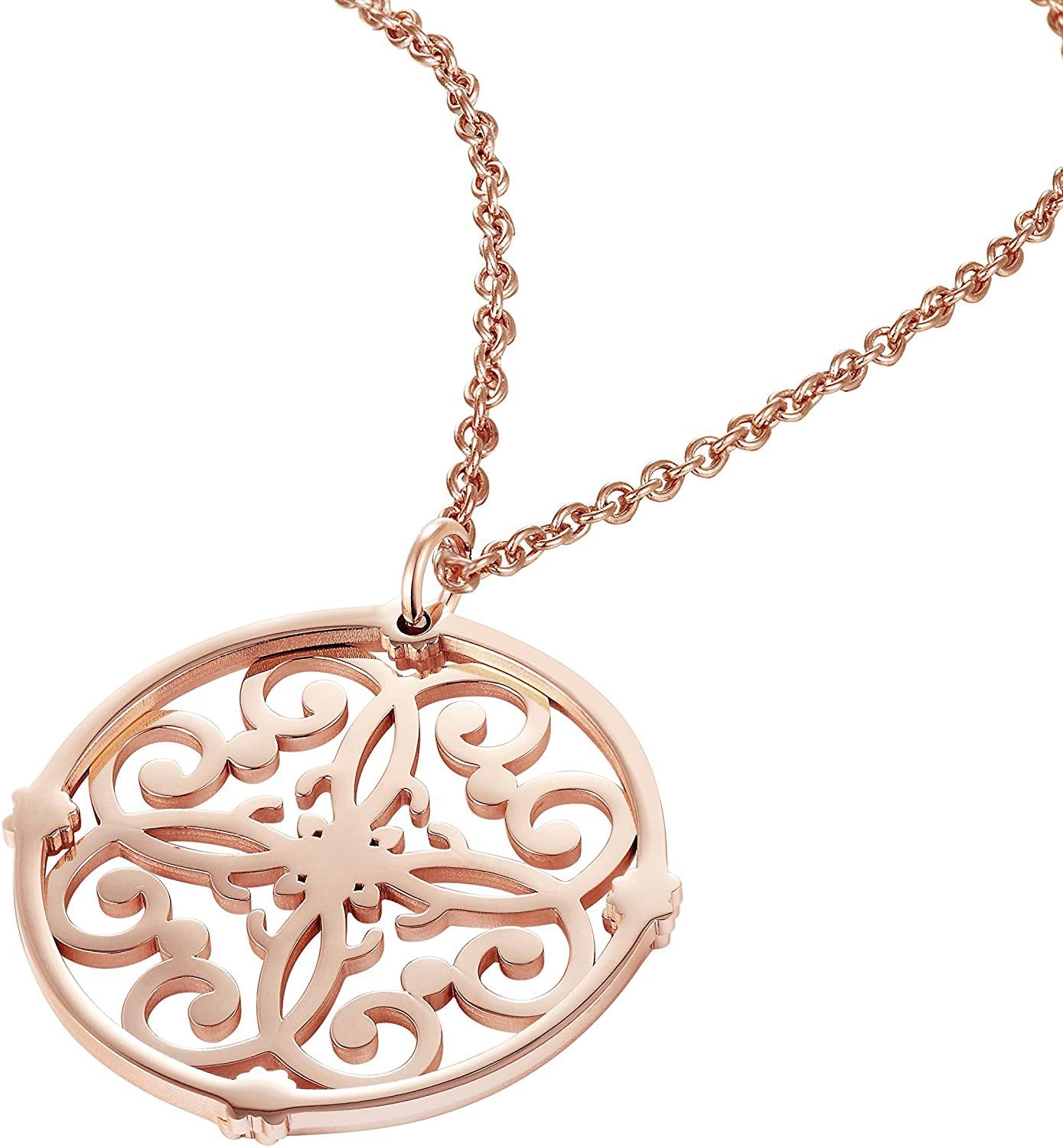 Karisma Kette mit Anhänger Karisma Damen Edelstahl Anhängerkette Collier Chakra Farbwahl 80cm ...